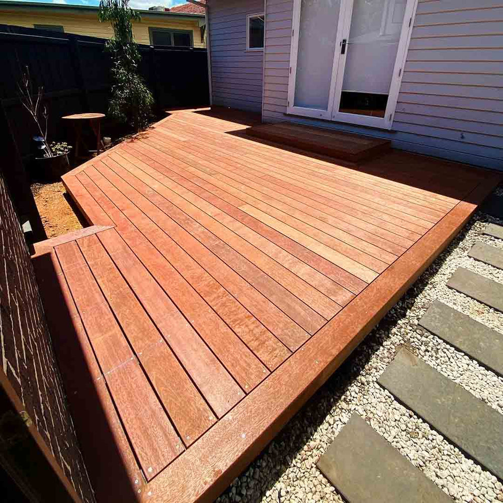 In Stock - Merbau Decking 140 X 19mm - Set Length – Chippy's Outdoor
