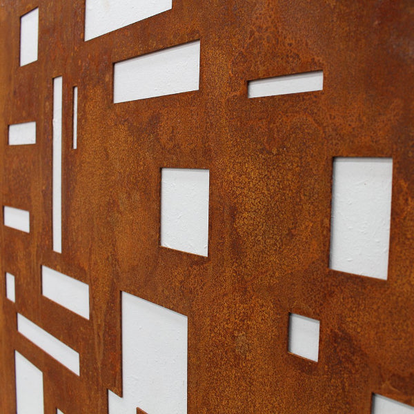 Matrix Rust Metal Screen, Backyard Privacy, Melbourne, Australia ...