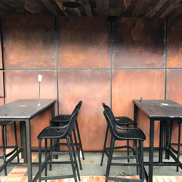 Plain Rust Metal Screen, Garden Privacy Rust Screen, Melbourne ...